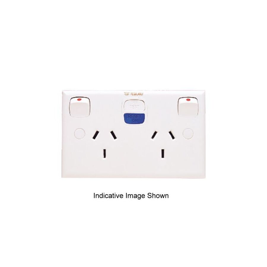 HPM Standard 10A RCD Protected Double Power Point | 10mA Safety ...