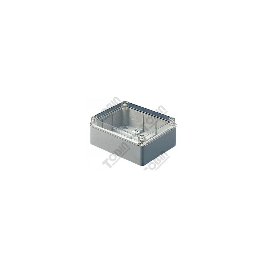 PVC Electrical Enclosure Clear Lid Grey Body IP56 Rated A Tobin - 44426