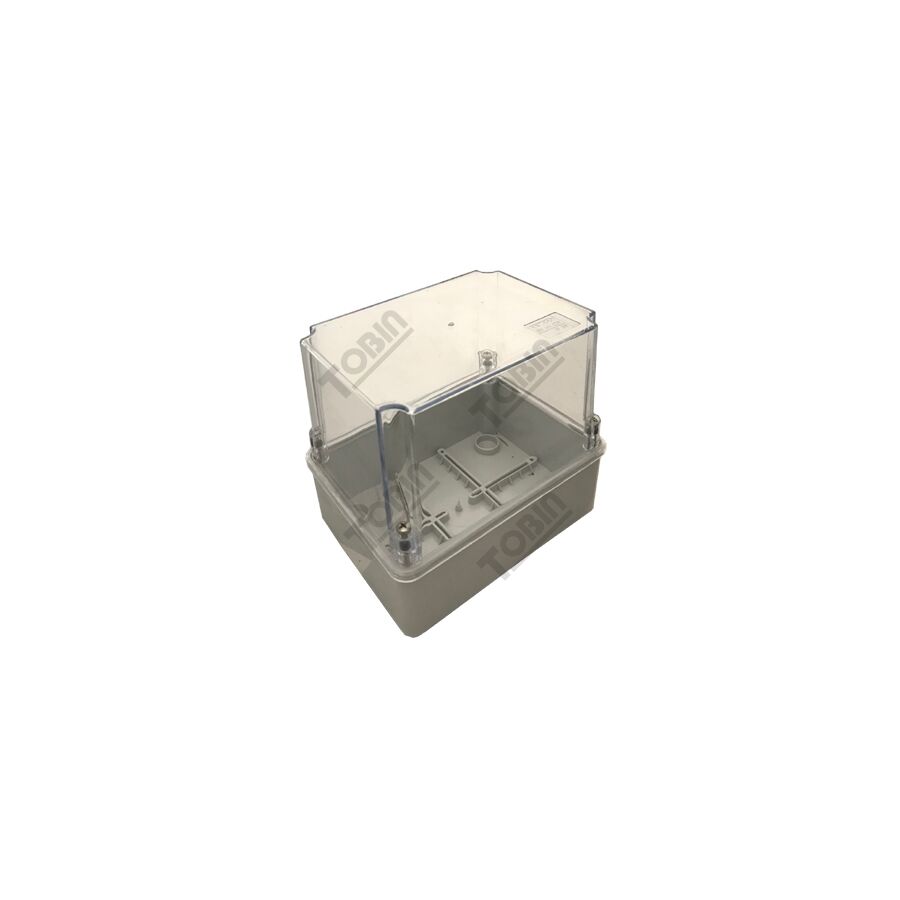 PVC Electrical Enclosure Clear Lid IP56 Rated Grey Body A Tobin - 44436
