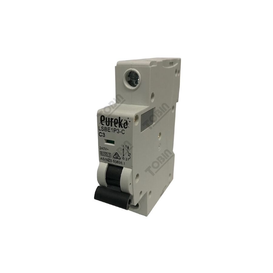 MCB EUREKA 1 Pole 3A C Curve Circuit Breaker | 6kA Breaking Capacity ...