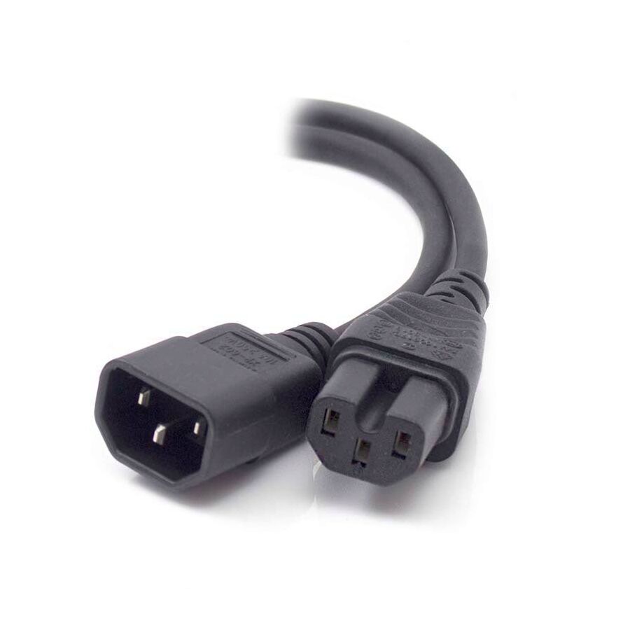 IEC C14 to C15 High Temperature Power Cable | 1m Length | Male to ...