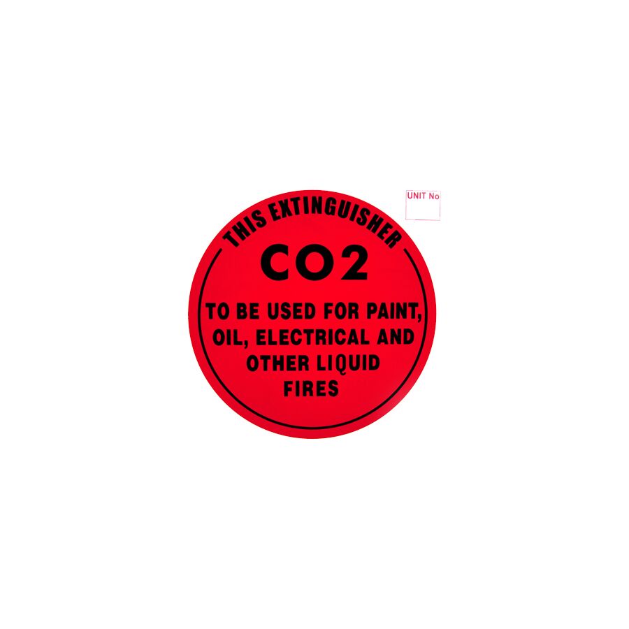 CO2 Extinguisher Identification Sign | Durable Metal Construction ...