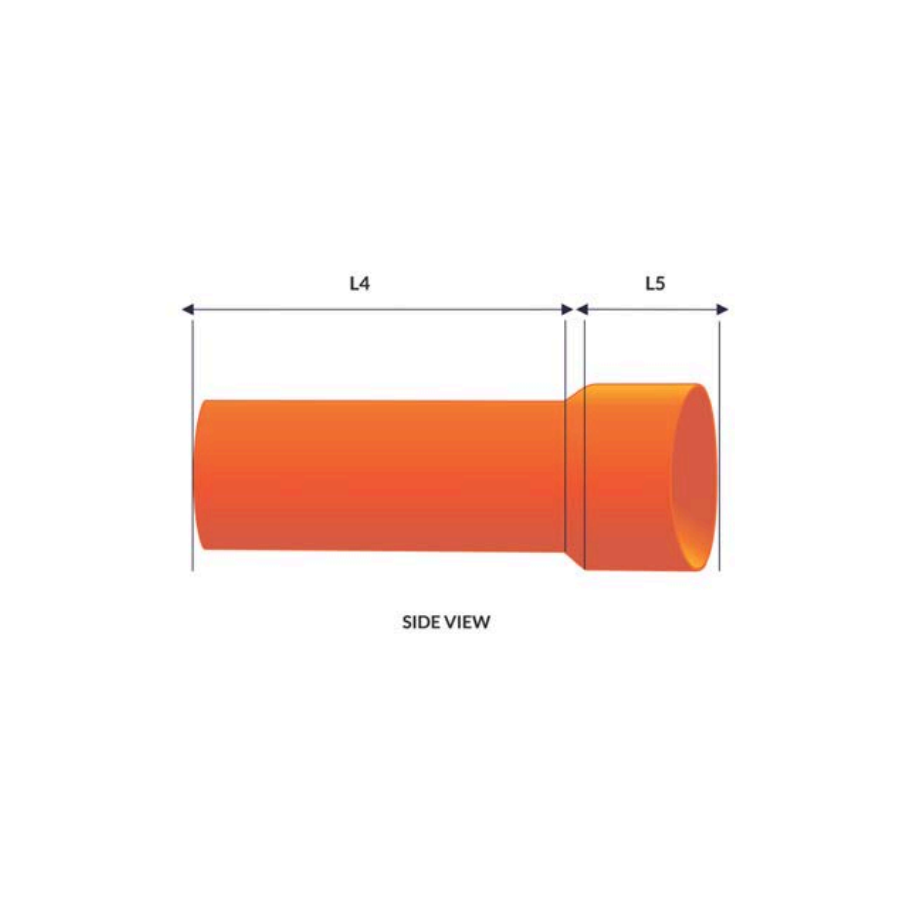 20mm HD Orange Conduit | Heavy Duty Solid Wall | High Visibility | 4M ...