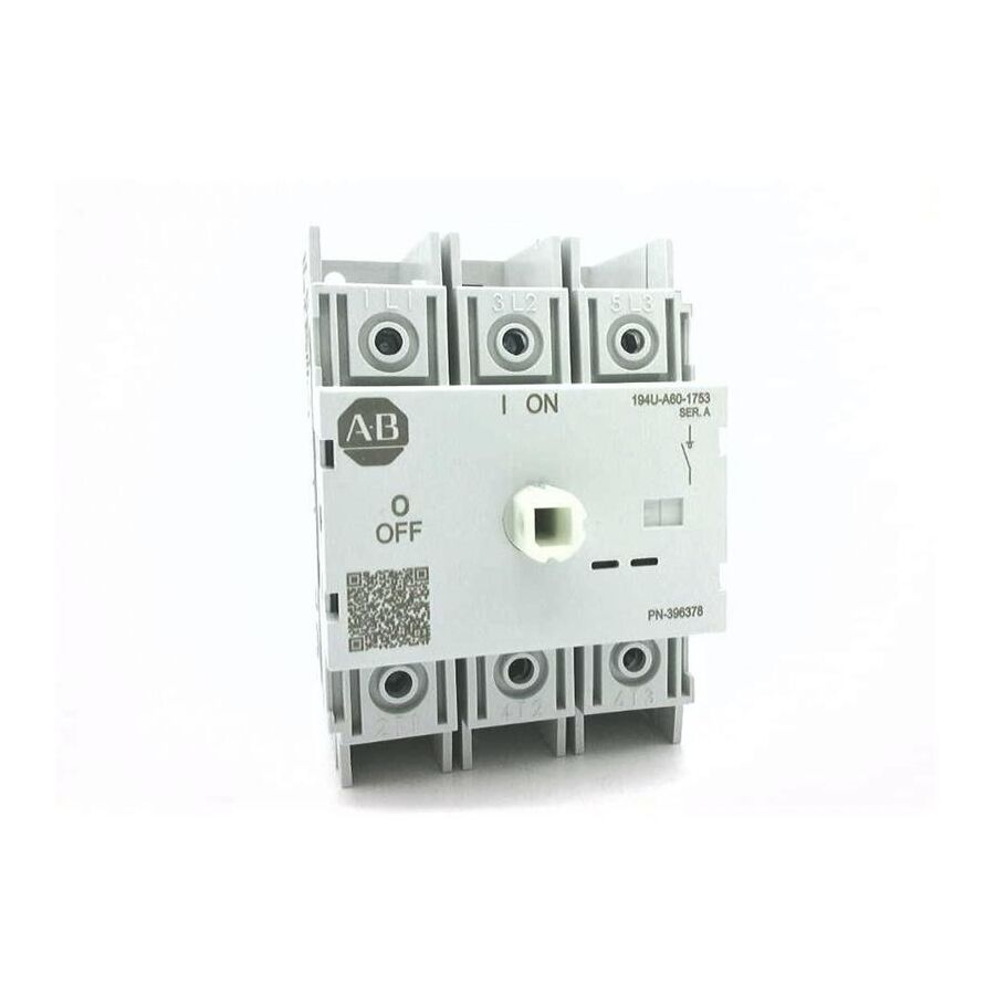 Allen-Bradley 194U Base DIN Mount Disconnect Switch 60A 3 Pole ...