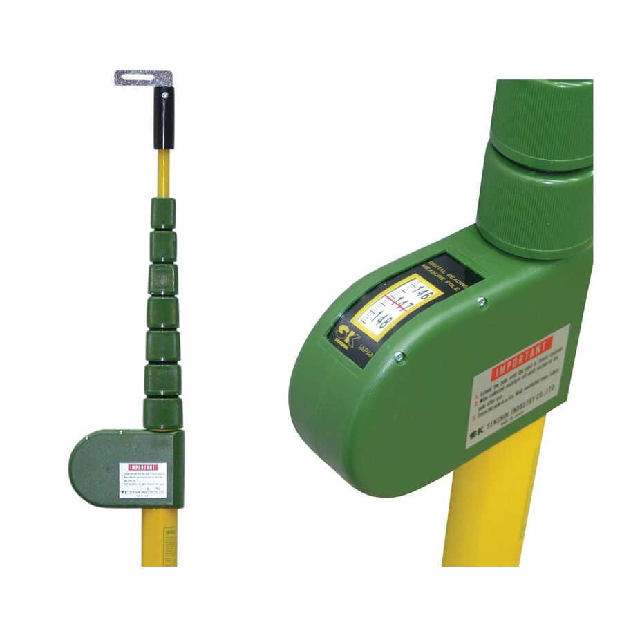 Telescopic 8M Measuring Stick | Auto Locking System | Tilt-able Hook ...