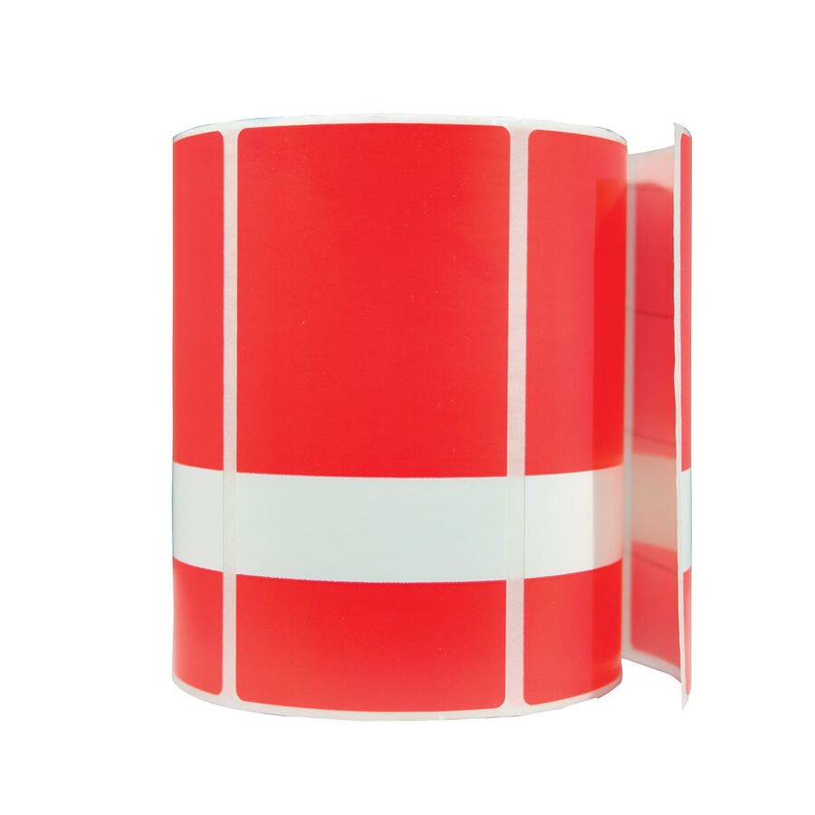 Optima Tag Label Red | 250 Tough Non-Tear Labels | Compatible with ...