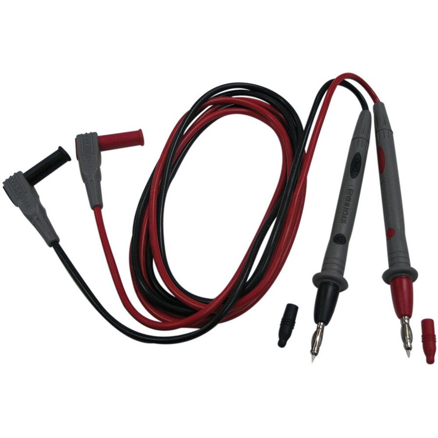 Moulded UL94-0 PVC Test Leads | 4mm Probes & Right Angled Banana Plugs ...