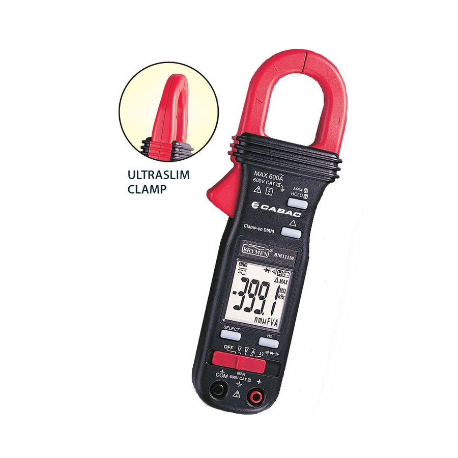 Compact Digital Clamp Meter 600A AC | Large Display | Lightweight ...