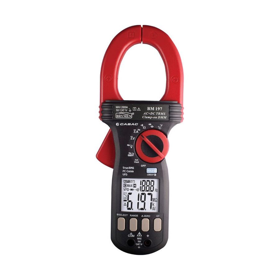 Clamp Meter 2000A AC/DC | 3 5/6 Digit Dual LCD | CAT IV 1000V Safety ...