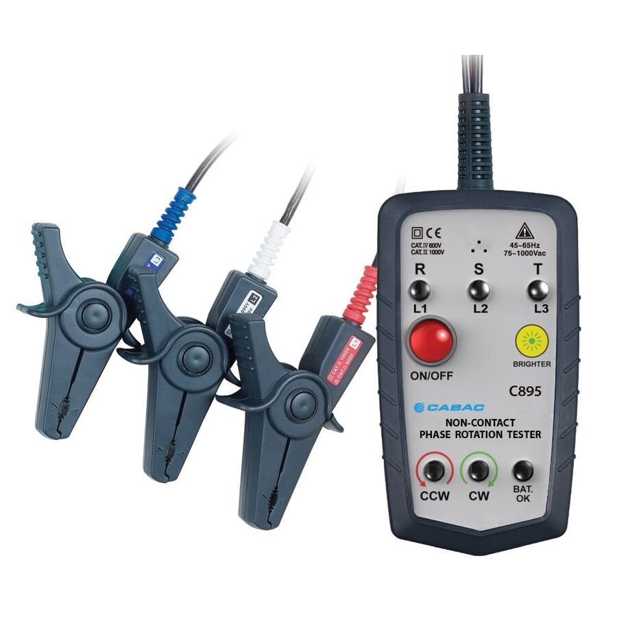 Phase Rotation Tester Non-Contact CATIV | 600V & 1000V Safety Ratings ...
