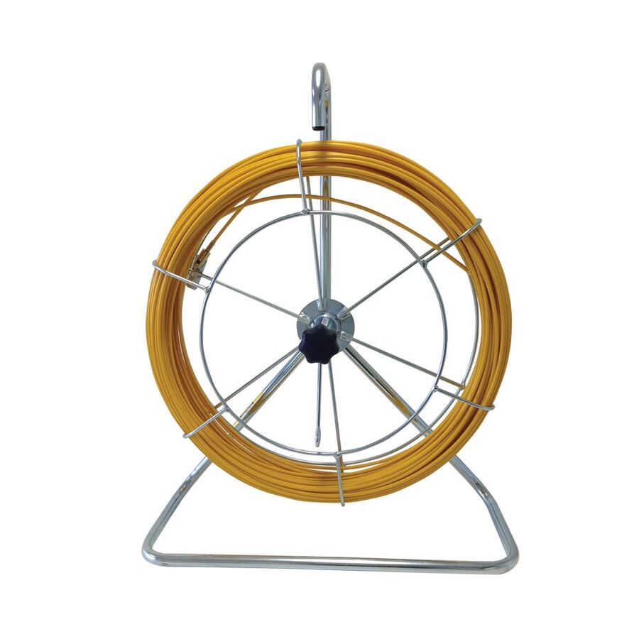 6mm X 150Mtr Tracerod and Frame | Fibreglass Core with Copper Trace Wire | Zinc Plated Steel ...