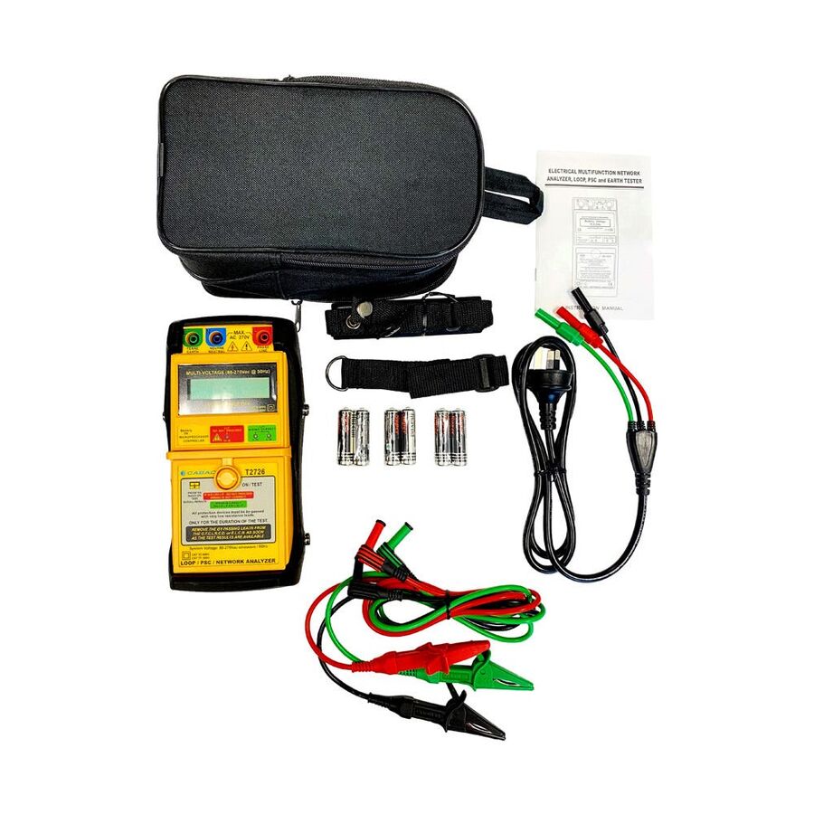 Loop Impedance and PSC Tester | Single-Phase Network Analyser | LED ...