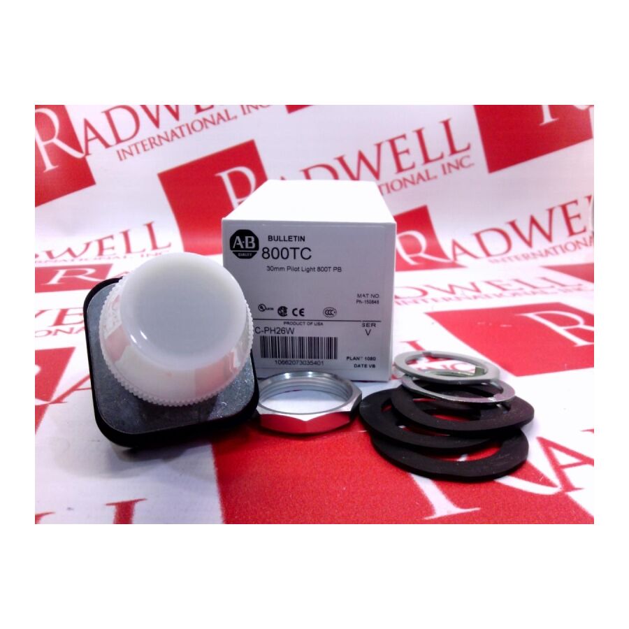 Allen-Bradley 800TCPH26W Push-to-Test Button - 800TCPH26W