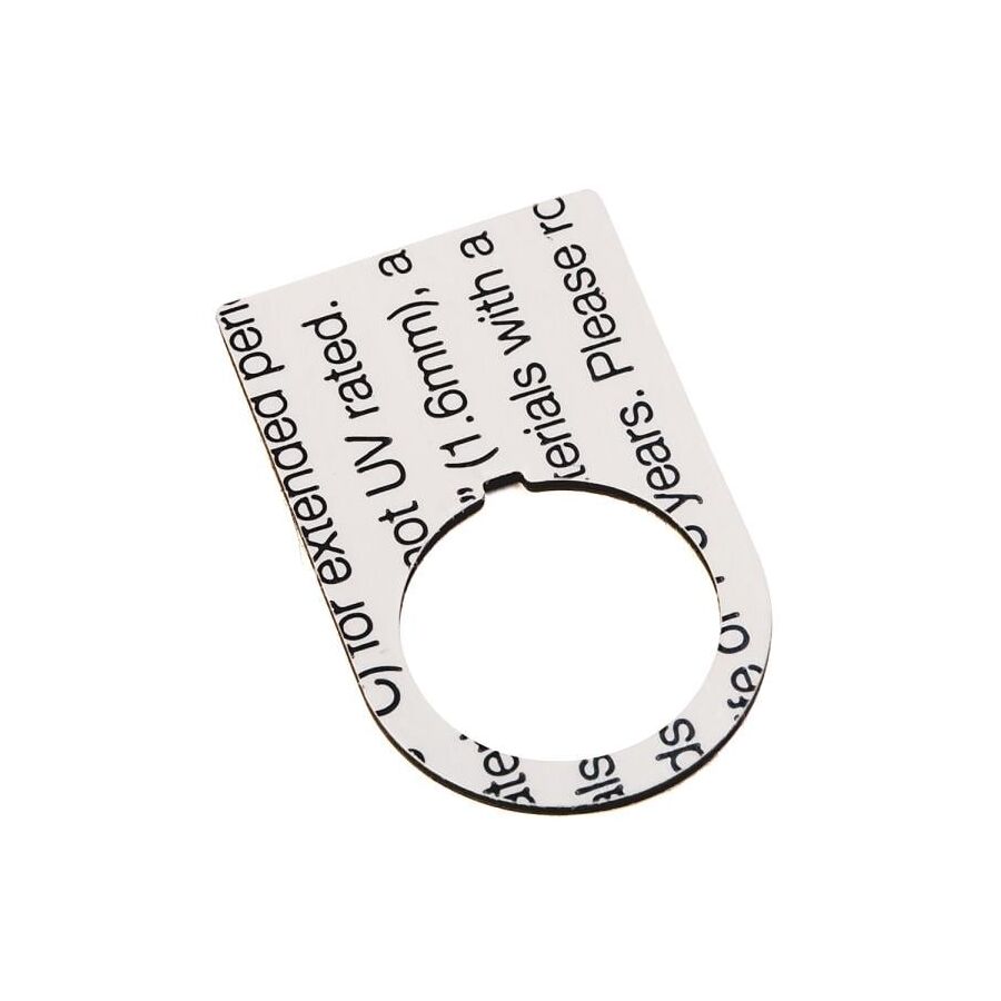 Allen-Bradley Legend Plate | Durable Plastic | JOG - STOP - RUN Text ...