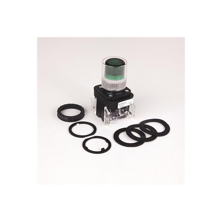 Illuminated Momentary Push Button 30.5 mm Diameter 24V AC DC (Green ...