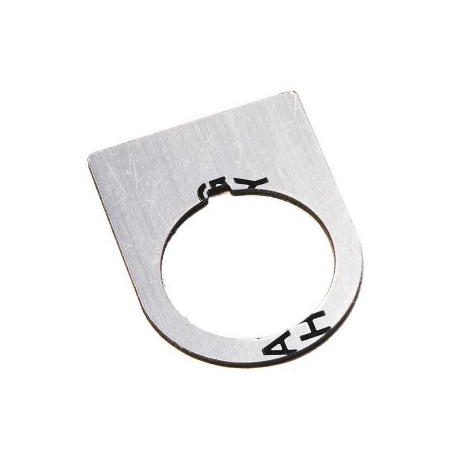 Legend Plate 800F34AE302 | Aluminum with Black Text | Setup-Run Label ...