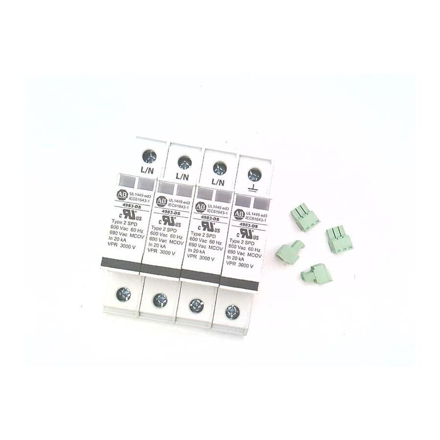 Allen-Bradley 4983DS600804 Surge Protective Device 600VAC 80KA 4-Pole ...