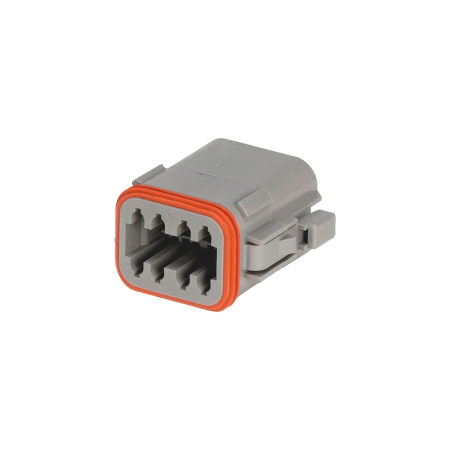 Socket Housing Deutsch DT Series | 8 Poles | IP67 Protection | Grey ...
