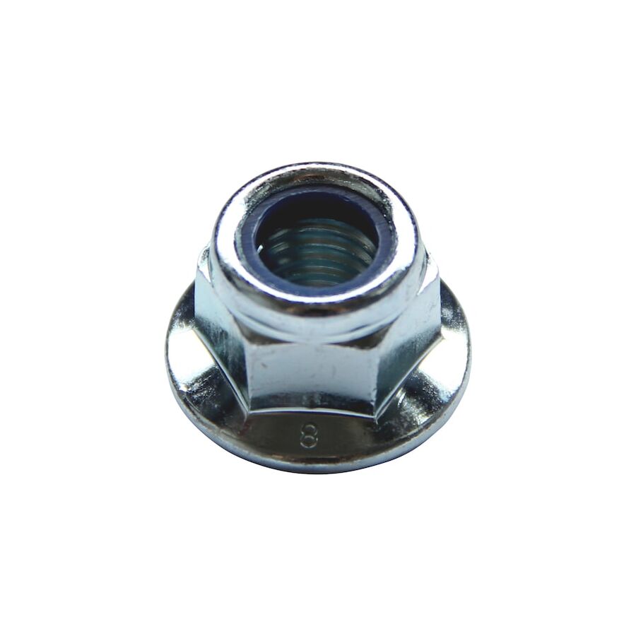 Hexagon Nut with Flange & Clamping Piece | Nylon Insert Locking | Zinc ...