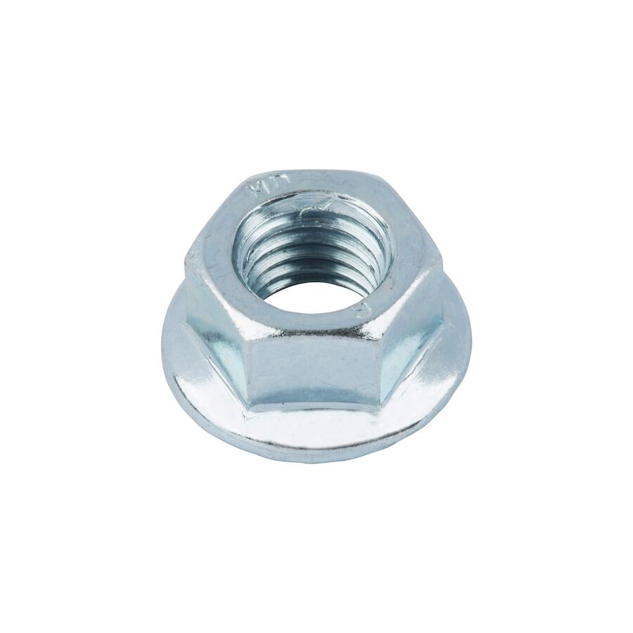 Serrated Locking Nut | Steel Strength Class 8 | Zinc-Plated & Blue ...