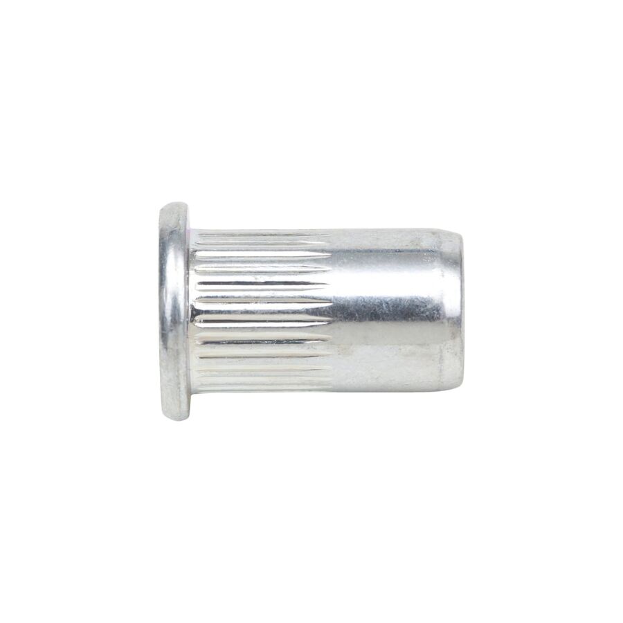 Rivet Nut with Flat Head & Knurled Shank | A2 Stainless Steel | Dome ...
