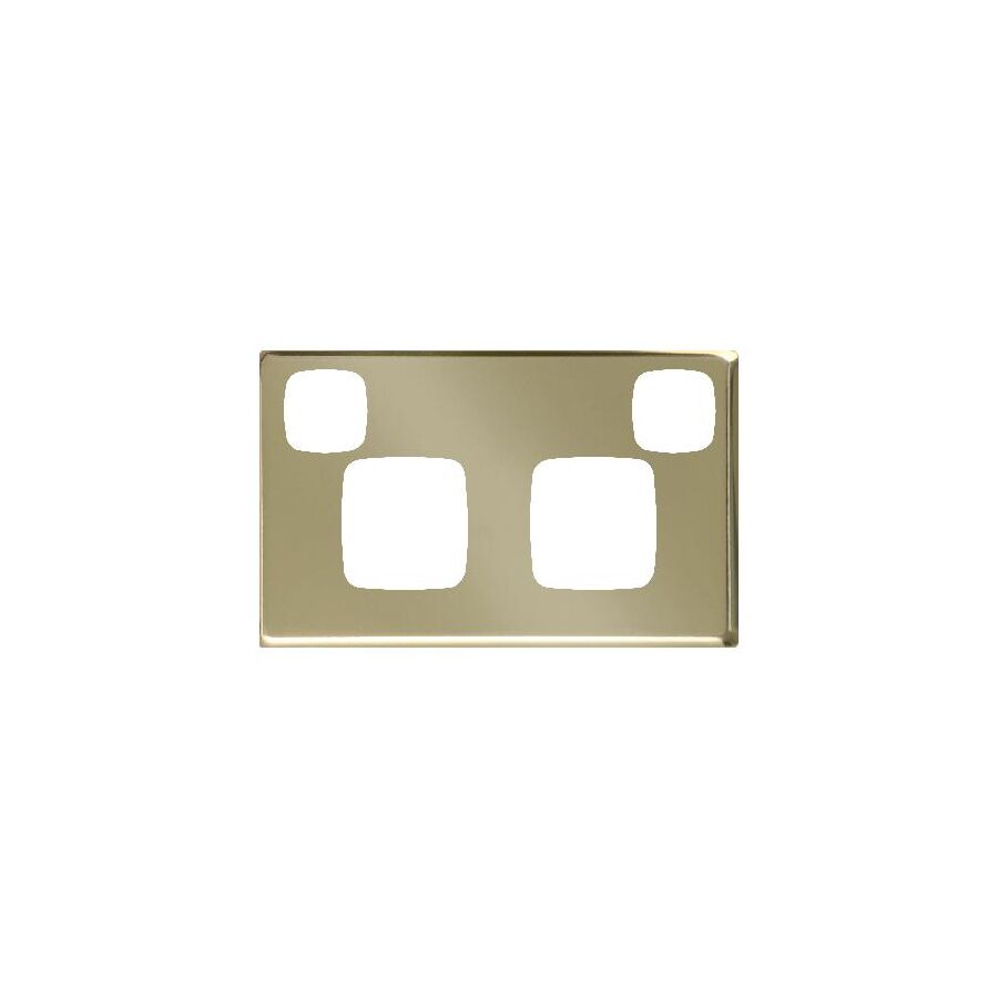 PLATE STD 2G Polished Brass Coverplate | Durable Material | Snap-On ...