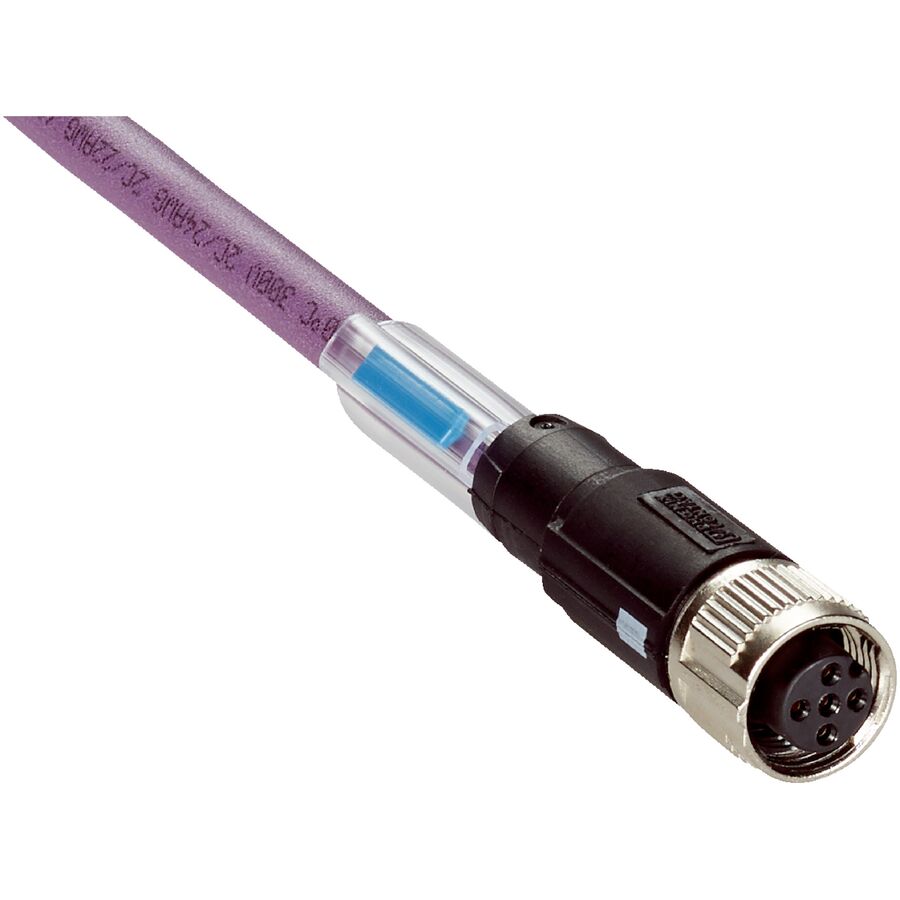 M12 5-Pin Power Cable | Shielded & Cold Bending Resistant | Quick Screw ...