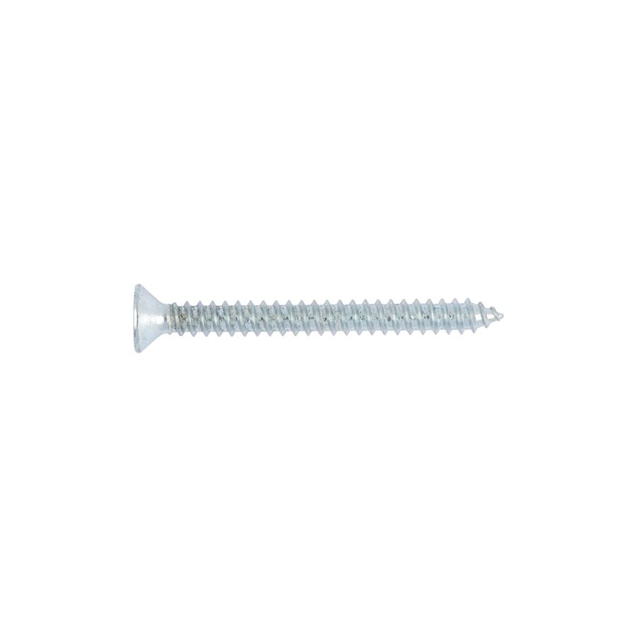 Self-Tapping Countersunk Head Screw | Zinc Plated Steel | 80-Degree ...