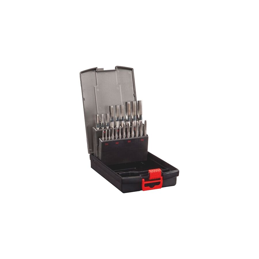 Metric Thread Tap Set | 21-Piece HSS Tool Set | M3 to M12 Thread Sizes ...