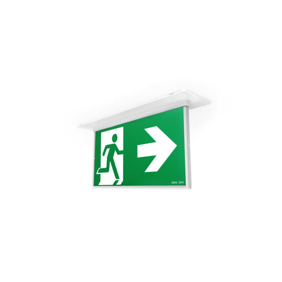 Razor Advanced Recessed Exit Light | DALI Driver | Maintained Emergency ...