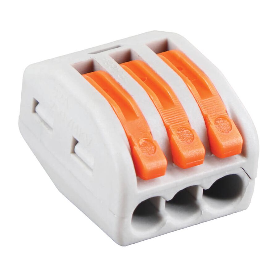 3 Pole Terminal Block Clamp Type | Screwless Connection | 32A Rated ...