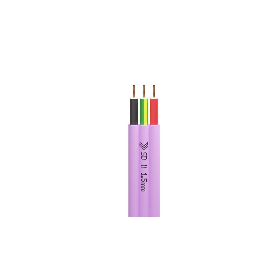 7/0.50 X 2C+E Flat Electrical Cable | PVC Insulation | Durable ...