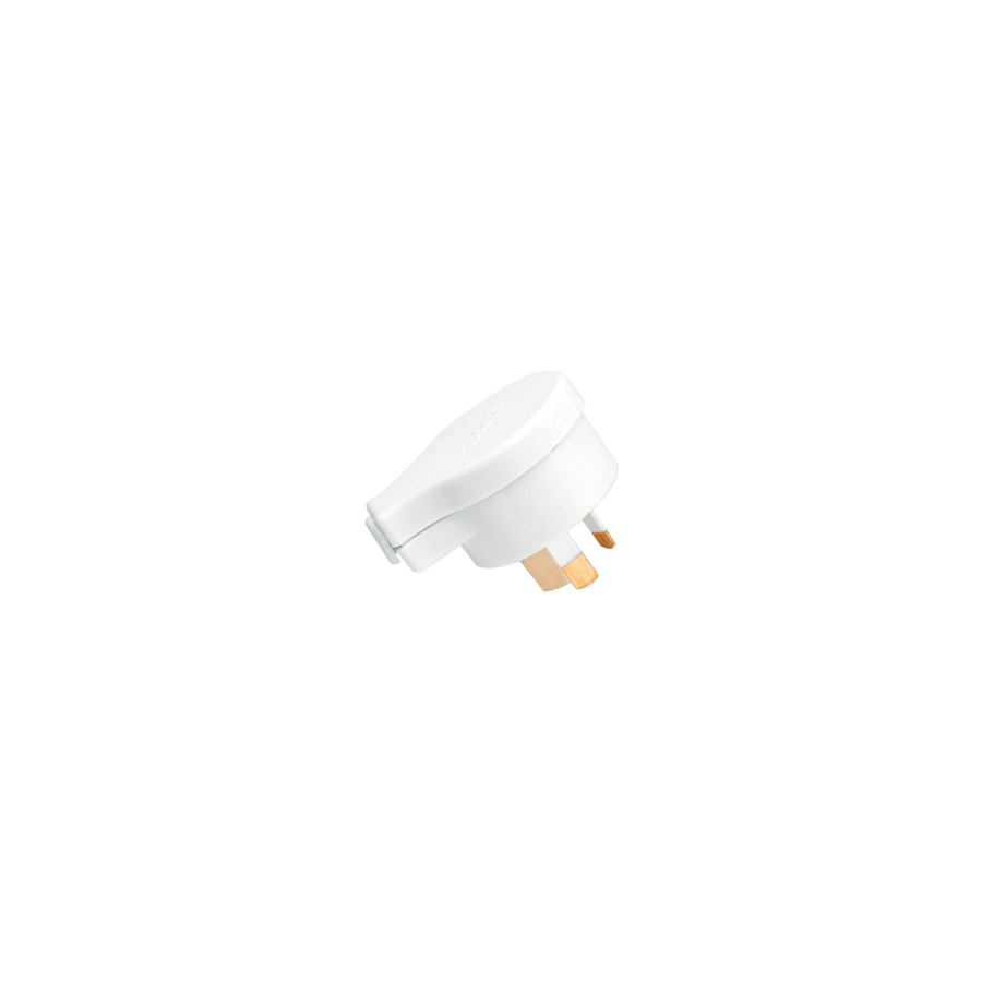 Plug Top Side Entry 10A | Rewireable Design | 250V AC | Durable White ...