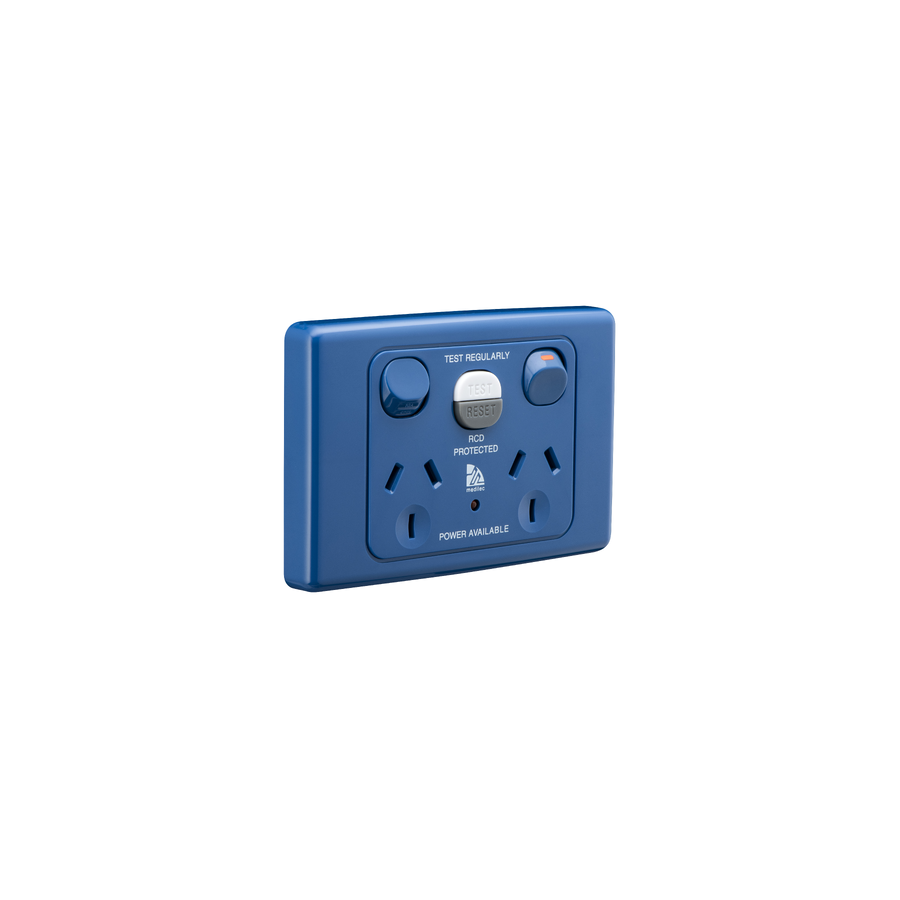 Sock SWT Twin 10A RCD 10mA | Integrated RCD Protection | Medical Grade ...