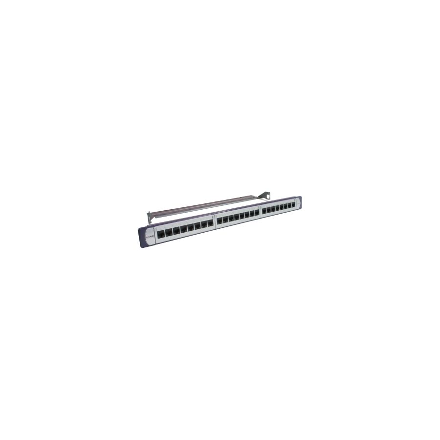 24 Port Cat5e UTP Patch Panel with Jacks Toolless Termination 1 Gbps ...