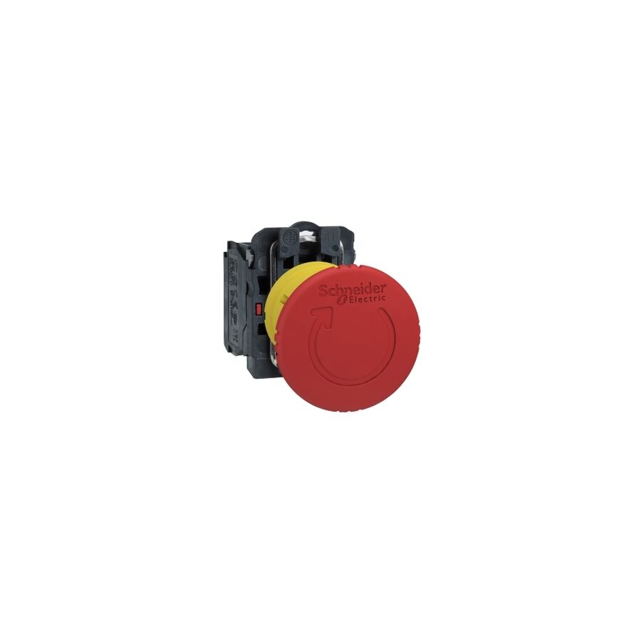 Red E-Stop 40mm 1NC Twist Release | High Visibility | IP66 Rated | by ...