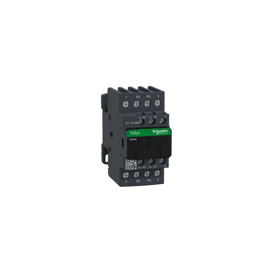 Contactor TeSys D 4-Pole 32A | 42V AC Coil | Compact DIN Rail Mount ...