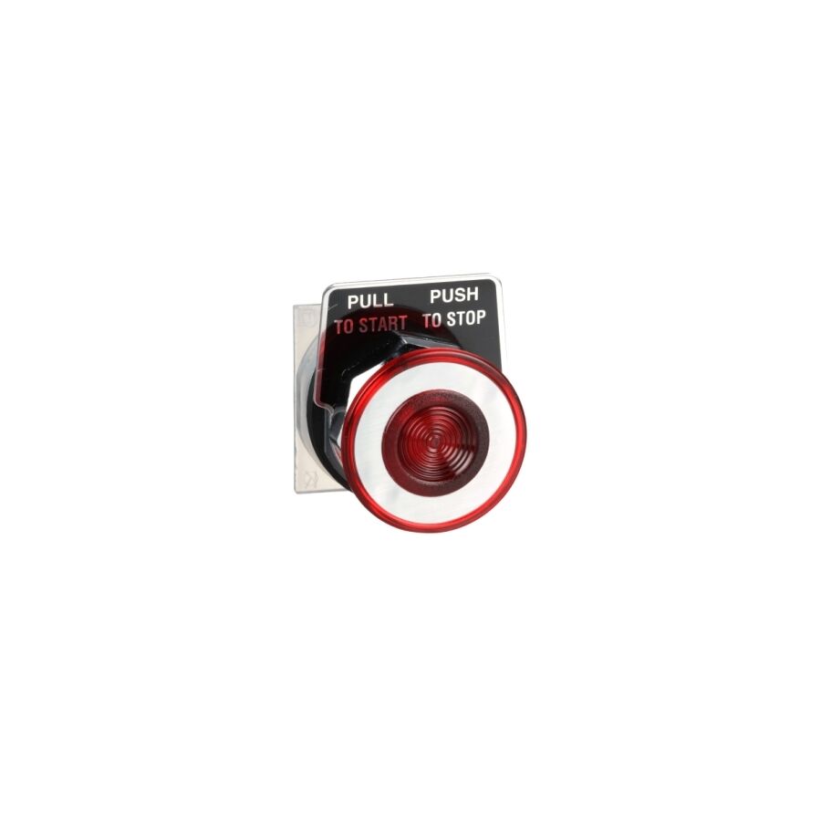 Push-Pull Operator + Metal Button | 30mm Diameter | Red Mushroom Head | IP66 Rated | @Each of 1 ...