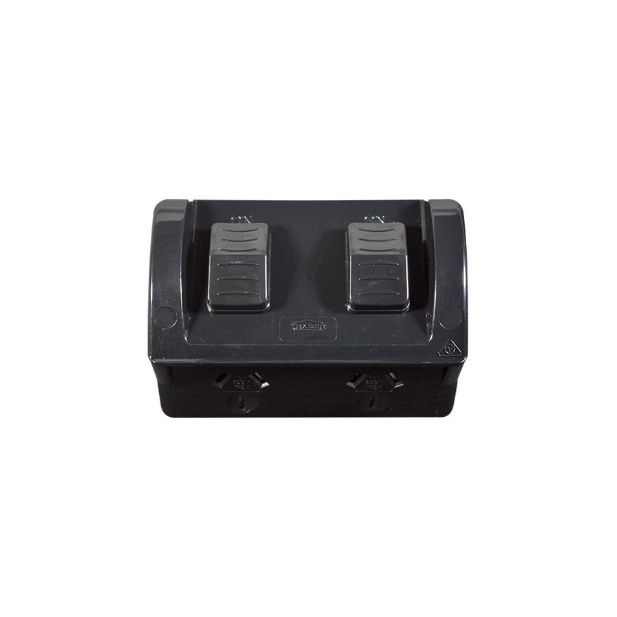 Power Point Weatherproof Double Outlet | IP54 Rated | 15A & 250V AC ...