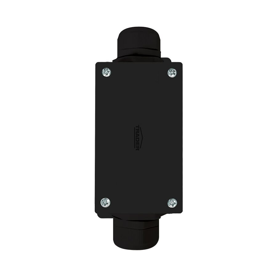 Junction Box IP66 | 4 Fixed Terminals | Large Profile Design | Black ...
