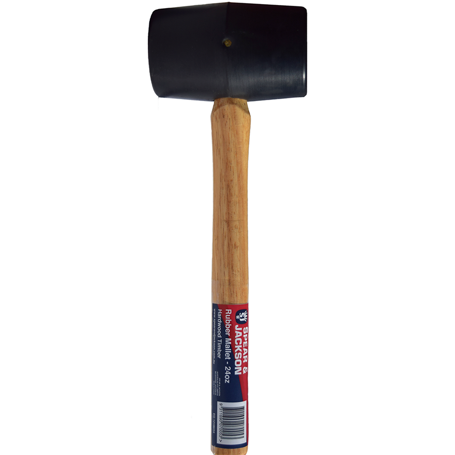 Rubber Mallet 24oz | Non-Marring Strikes | Shock-Absorbing Handle | by ...