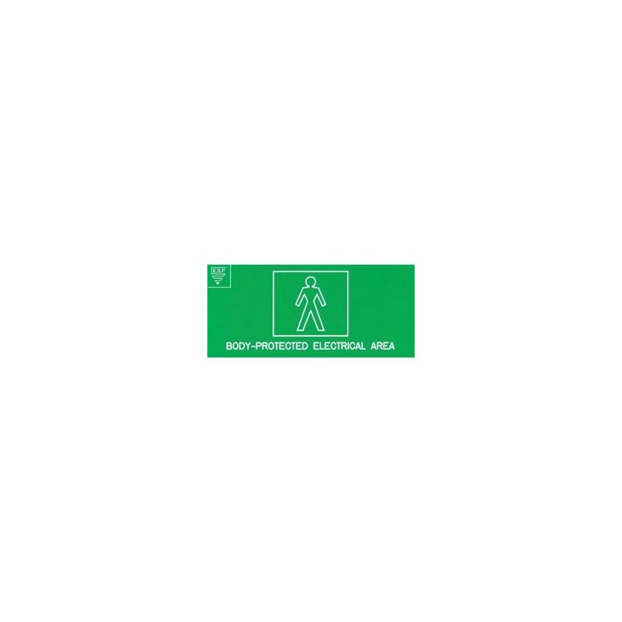 Body Protected Sign Plastic Clear Bold Lettering Clipsal - MEDSIGN BPA