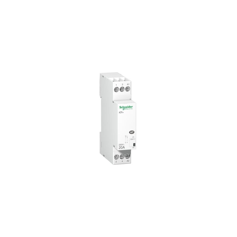 ICT PLUS 20A 1P UC 230VAC Contactor DIN Rail Mountable Low Power ...
