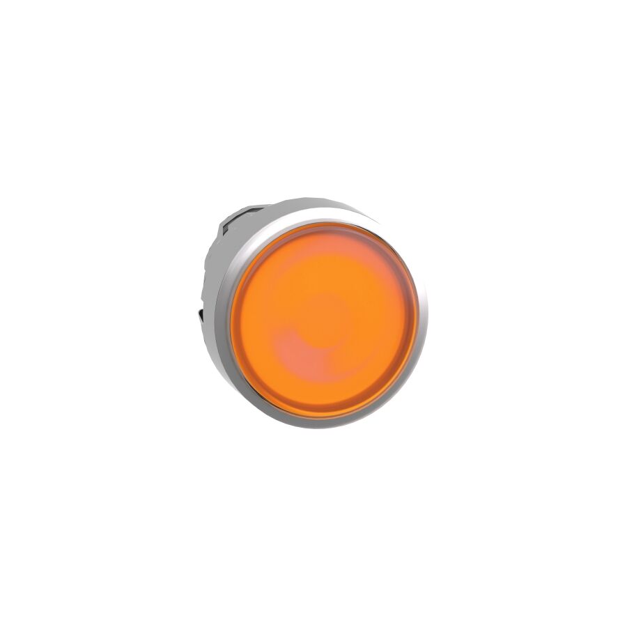 Illuminated Push Button Head Flush Yellow Latching Action LED ...