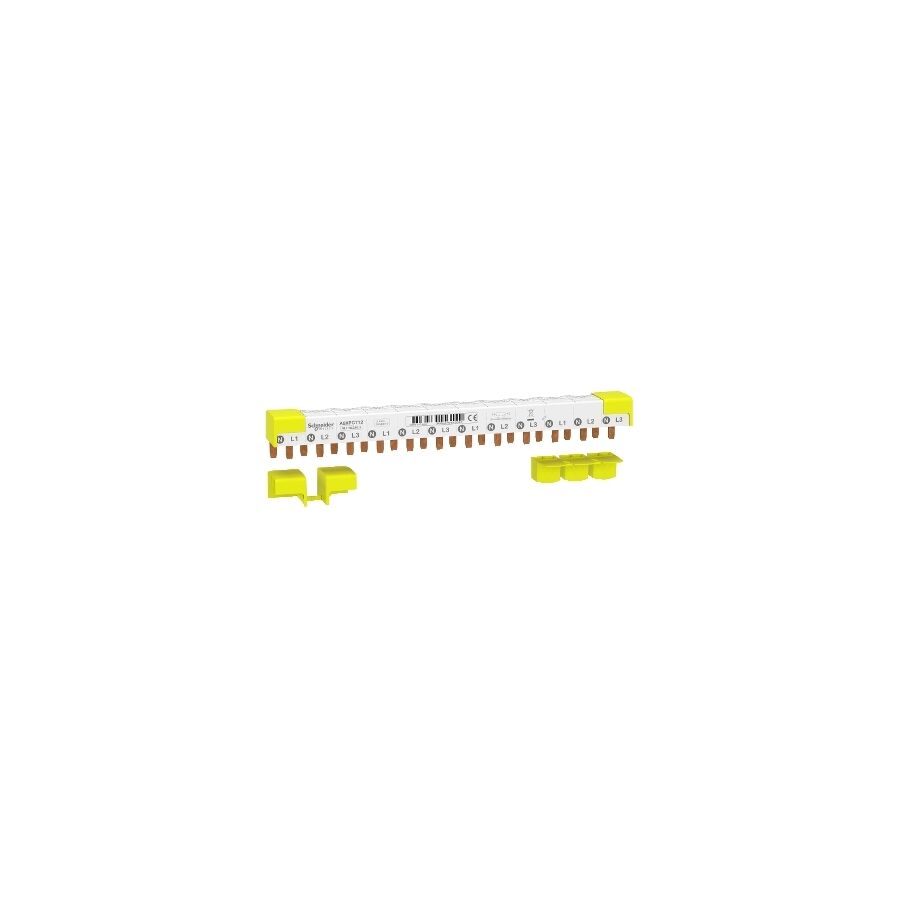 Acti9 Comb Busbar iC40 3PN 12 Mod 18mm 63A Rated Current Copper ...
